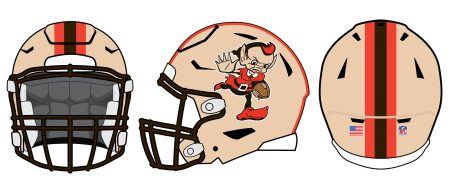 The Browns introduced a white alternate helmet last season, pairing it ...