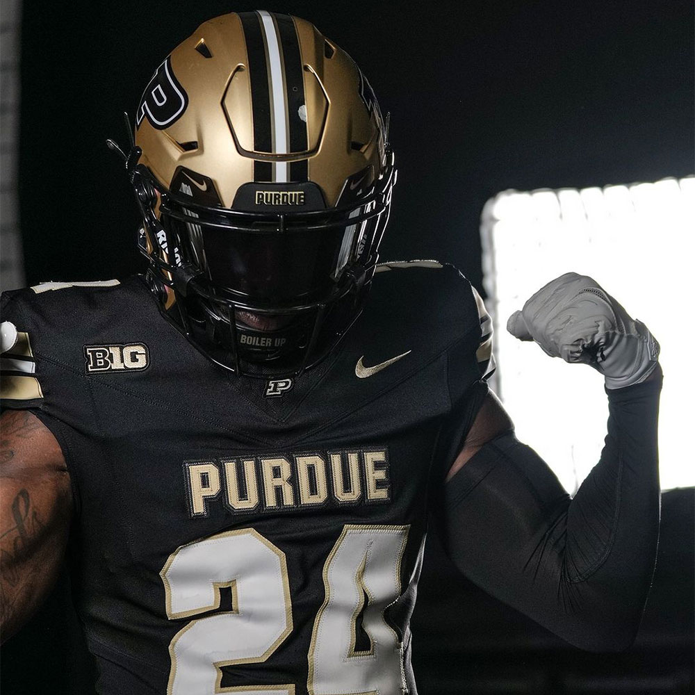 The sleeves feature a new striping pattern inspired by the Boilermakers ...