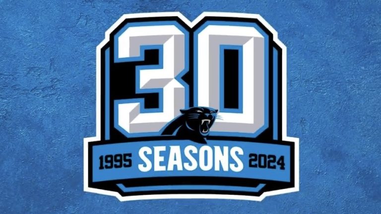 Carolina Panthers Add 30th Season Logo To Jerseys