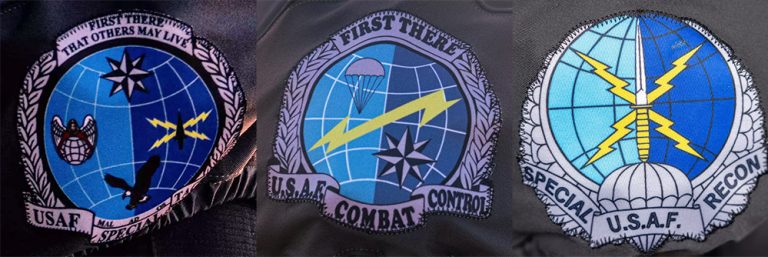 Lastly, the anthracite pants feature the AFSOC dagger down the left leg ...