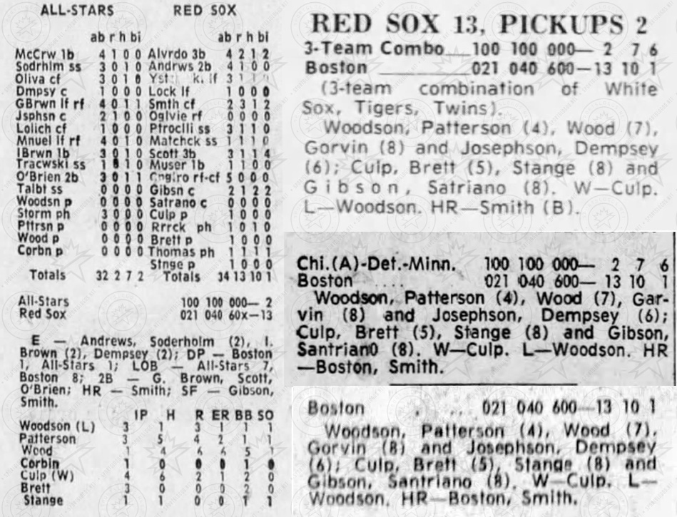 Newspapers referred to the team in different ways in their box scores ...