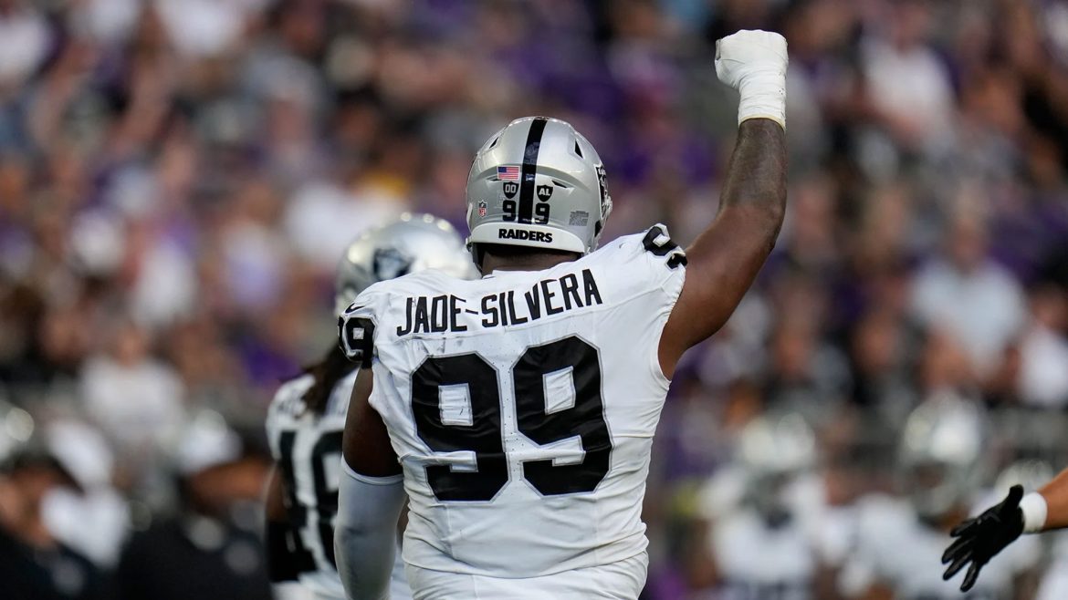 It features a black shield – the same shape as the Raiders’ iconic logo ...