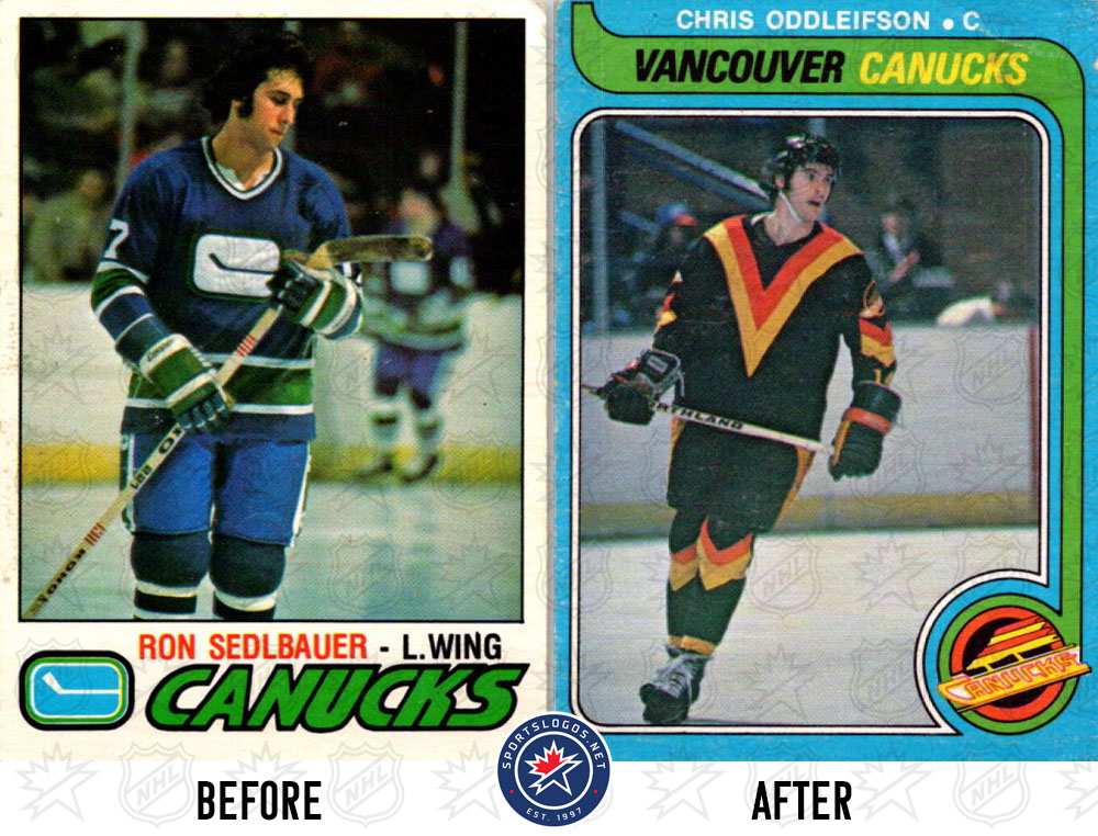 The Canucks went from a calm blue/green hockey stick to an aggressive ...