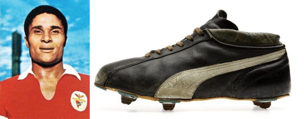 Legendary Portuguese player Eusébio and the football boot he inspired ...