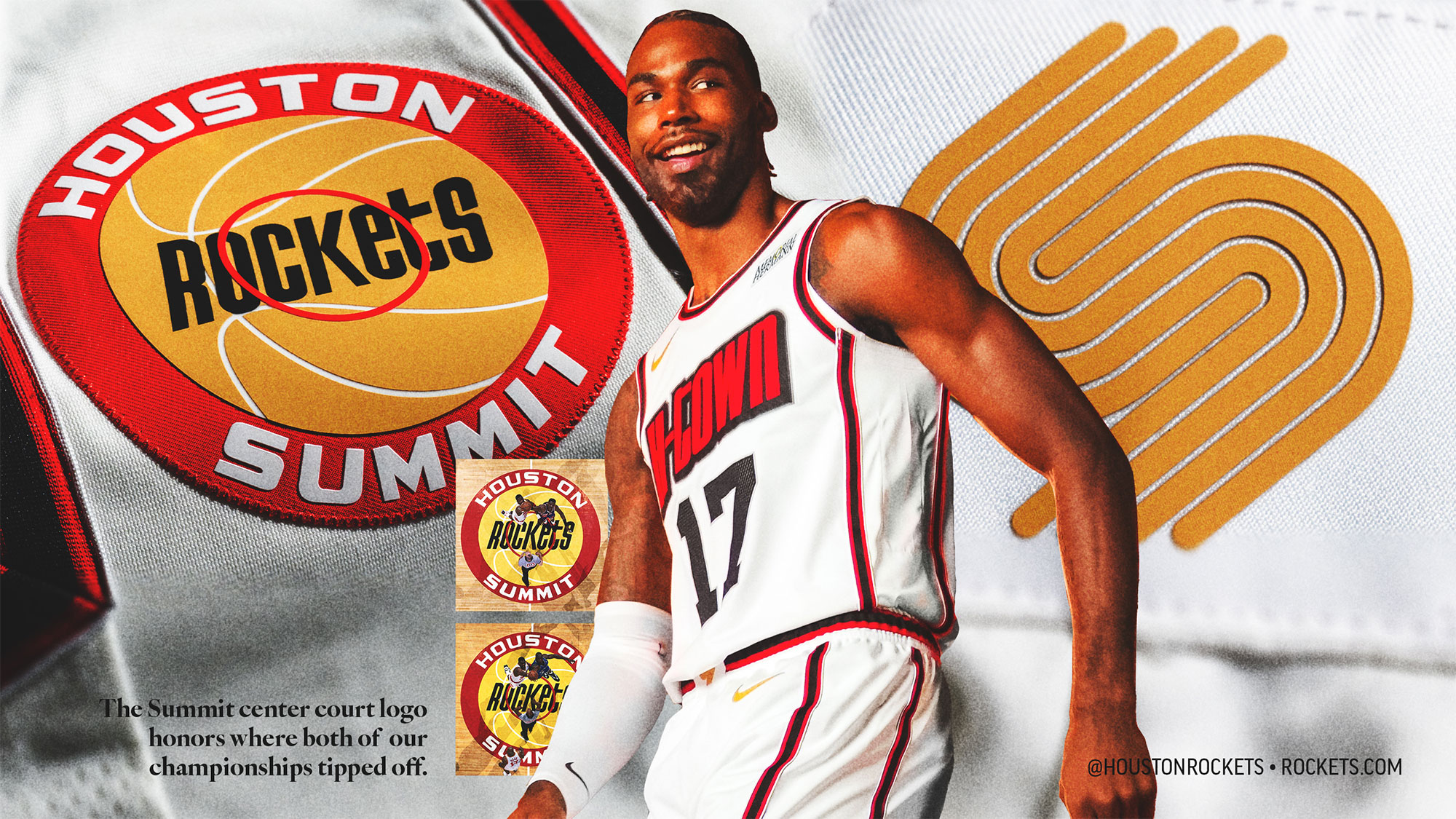 The red and blue striping pattern on the collar, shoulders, sides of the jerseys and – most ...