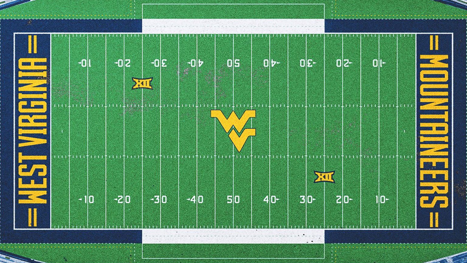 The West Virginia football program recently unveiled a new turf design ...