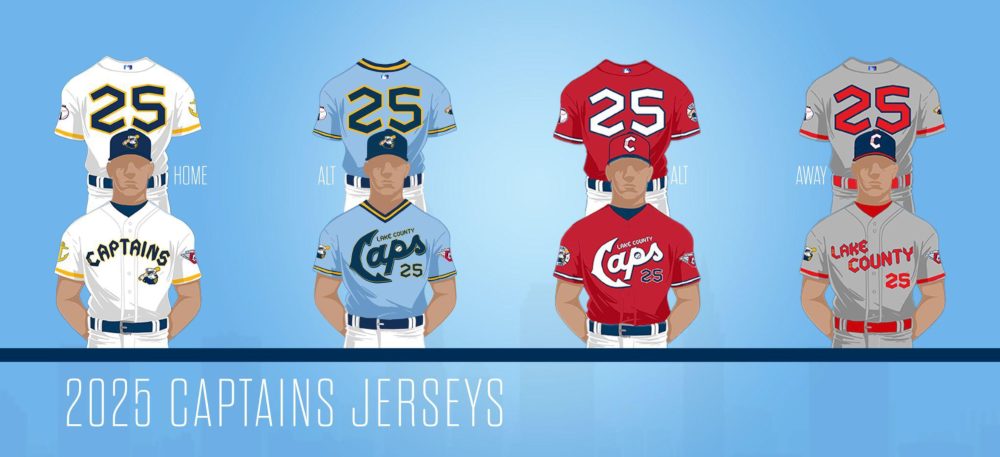 Lake County Captains Reveal New Logos and Uniforms with a Look to the Past