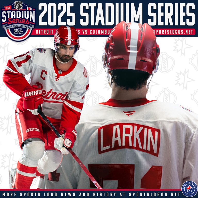 SHOP: 2025 Stadium Series Blue Jackets and Red Wings jerseys are ...