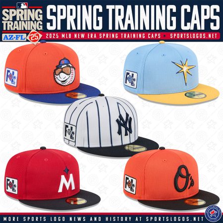 The five clubs with new caps for Spring Training in 2025 are: