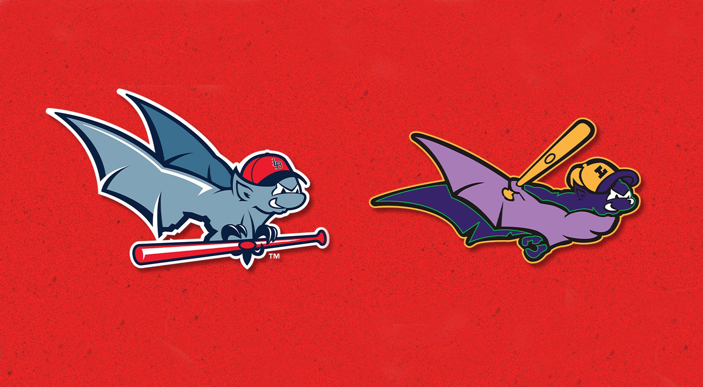 The new secondary mark evokes the short-lived RiverBats logo —the bat ...