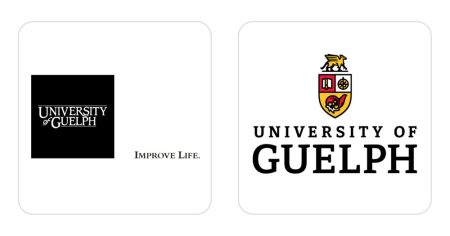 Previous University of Guelph logo (left) and new logo (right ...