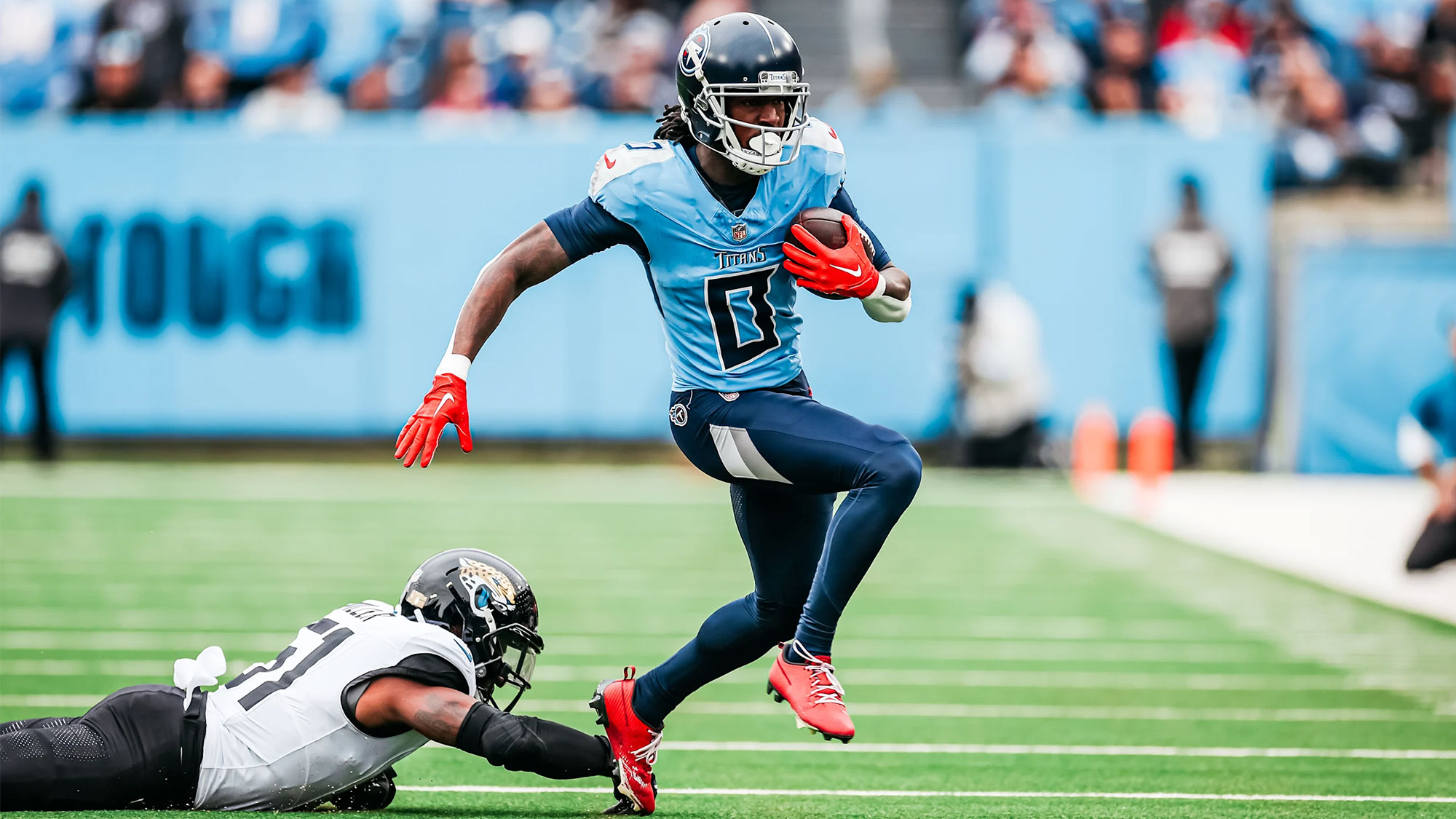 “Steve (McNair) and Eddie (George), they came in the locker room and looked at that jersey and ...