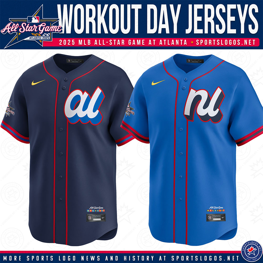 This same colour scheme for each league carries over to the 2025 Home Run Derby jerseys: