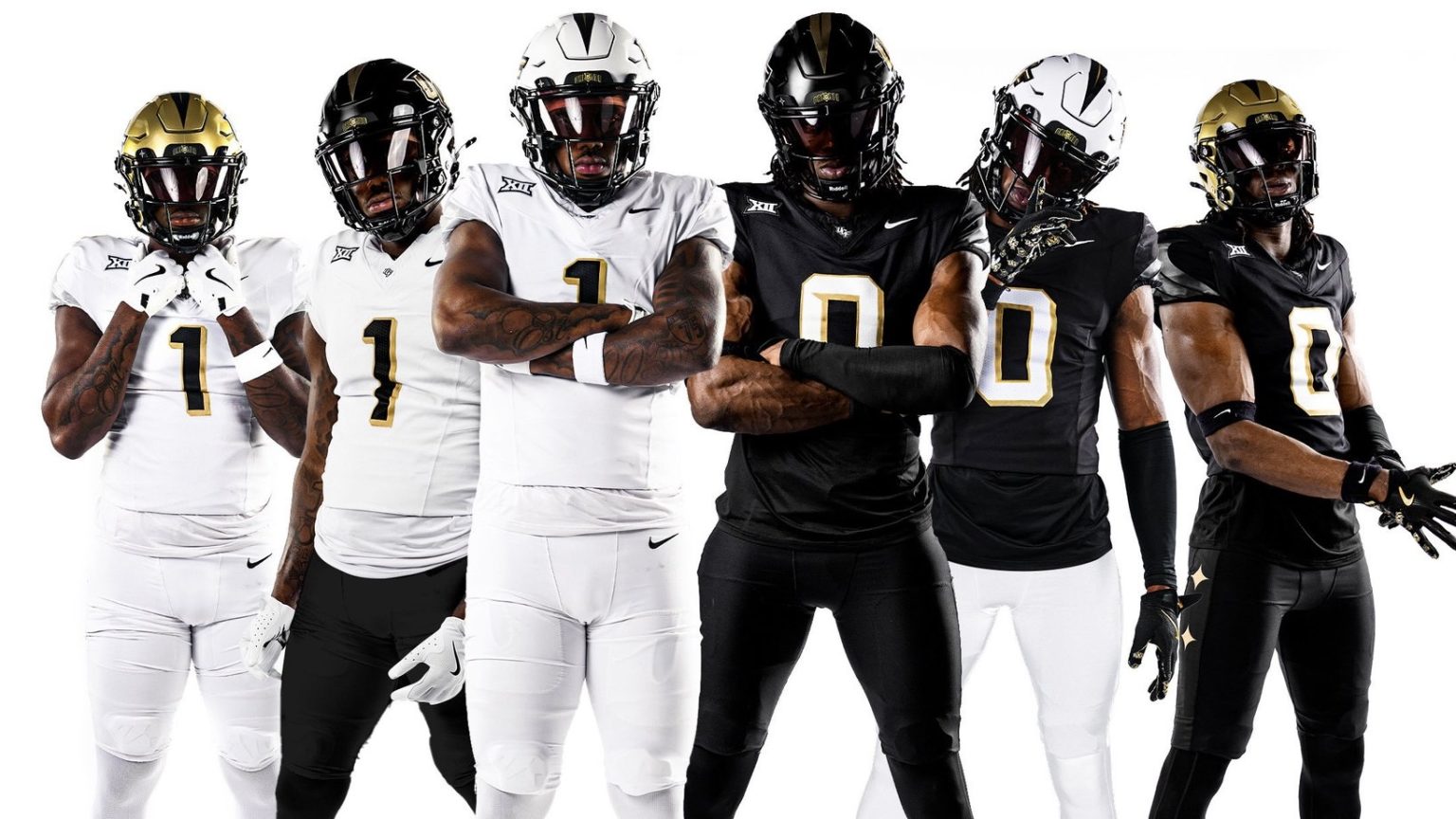 The UCF Knights unveiled new football uniforms on Tuesday morning, changing their custom number ...