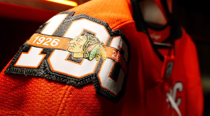 Blackhawks Unveil 100th Anniversary Home Uniform for 2025–26 NHL Season