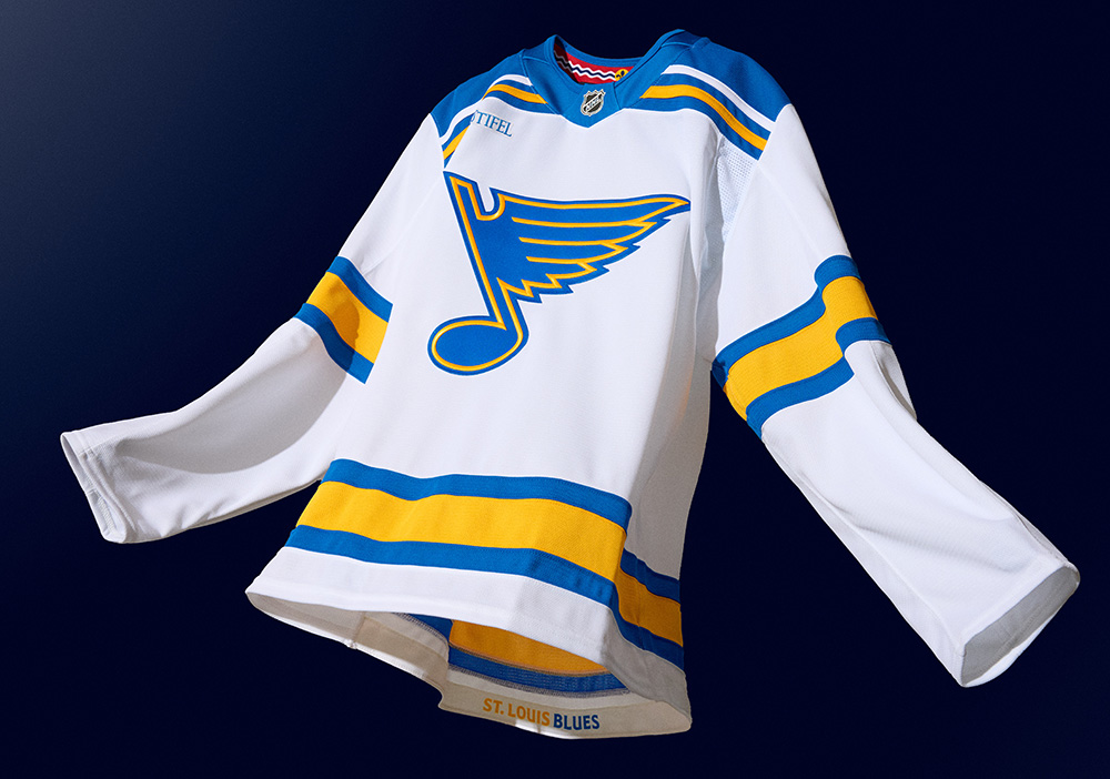 St. Louis Blues Unveil New Uniforms, Updated Blue Note, and Five Logos ...