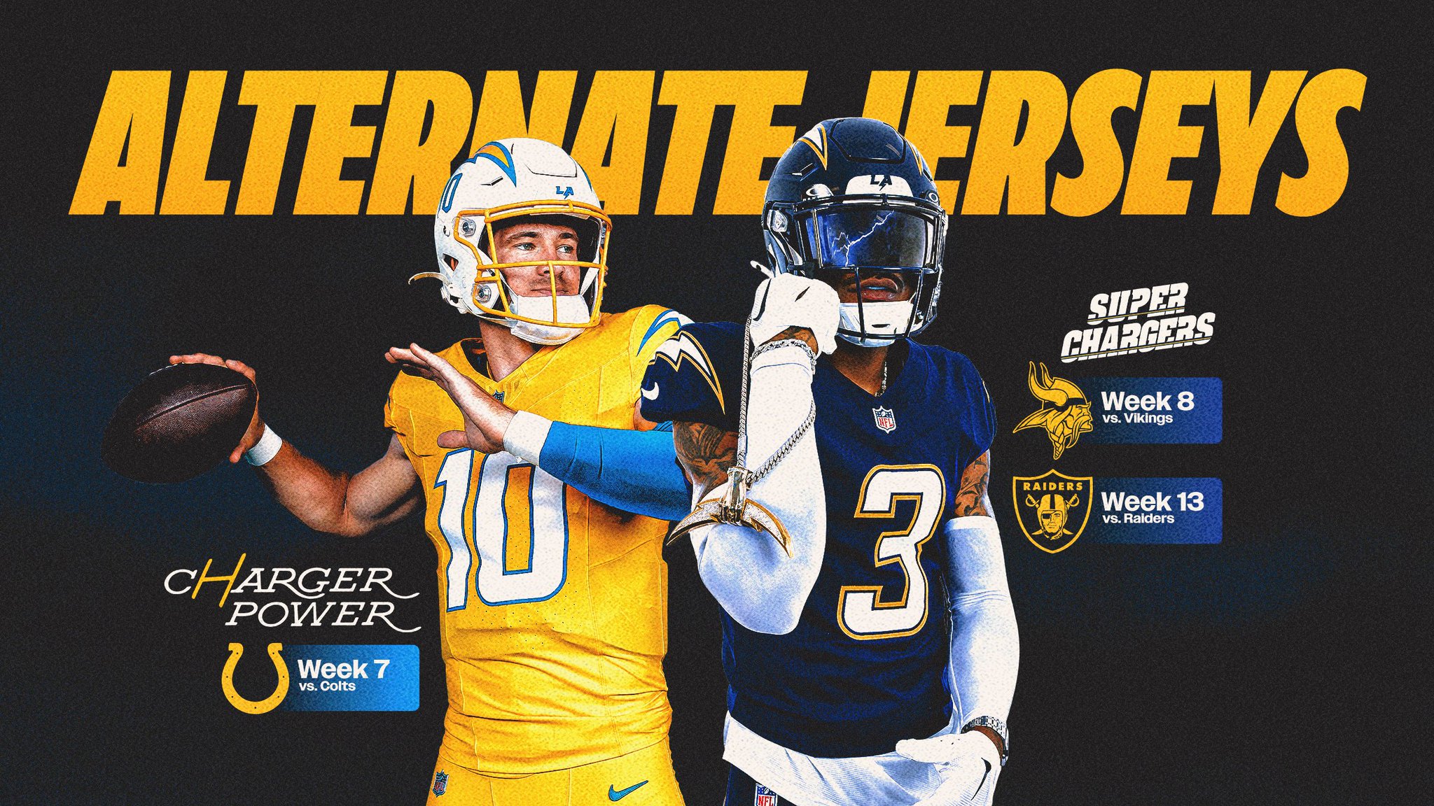 Photos courtesy of @chargers on X/Twitter.