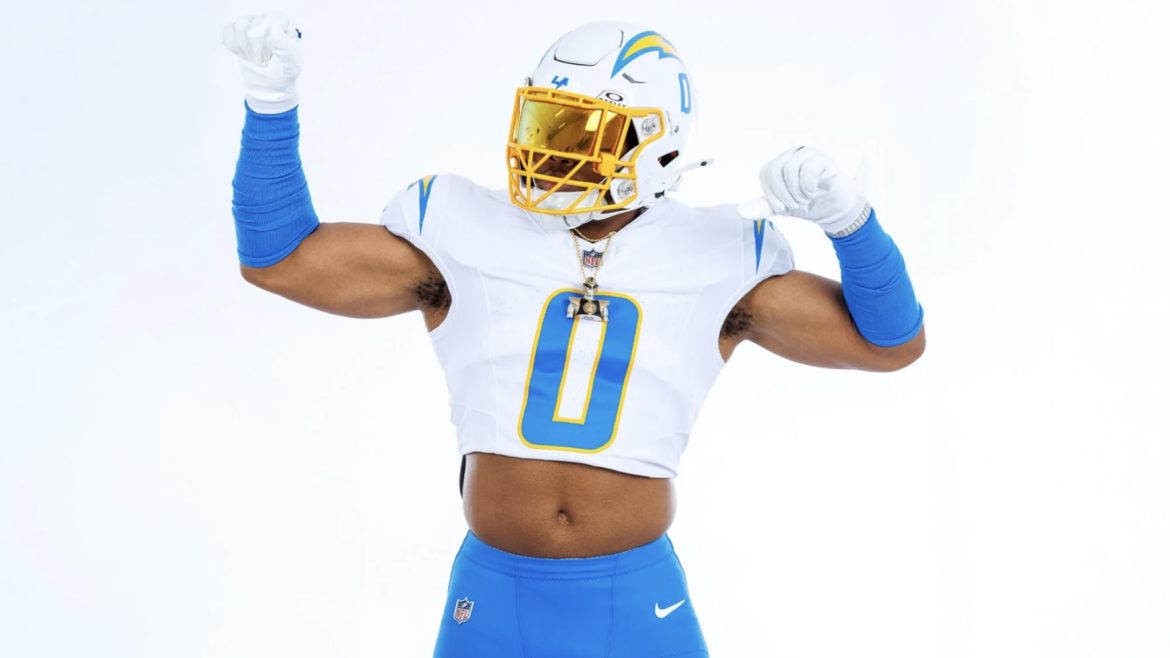 The Los Angeles Chargers will debut their new powder blue pants in ...