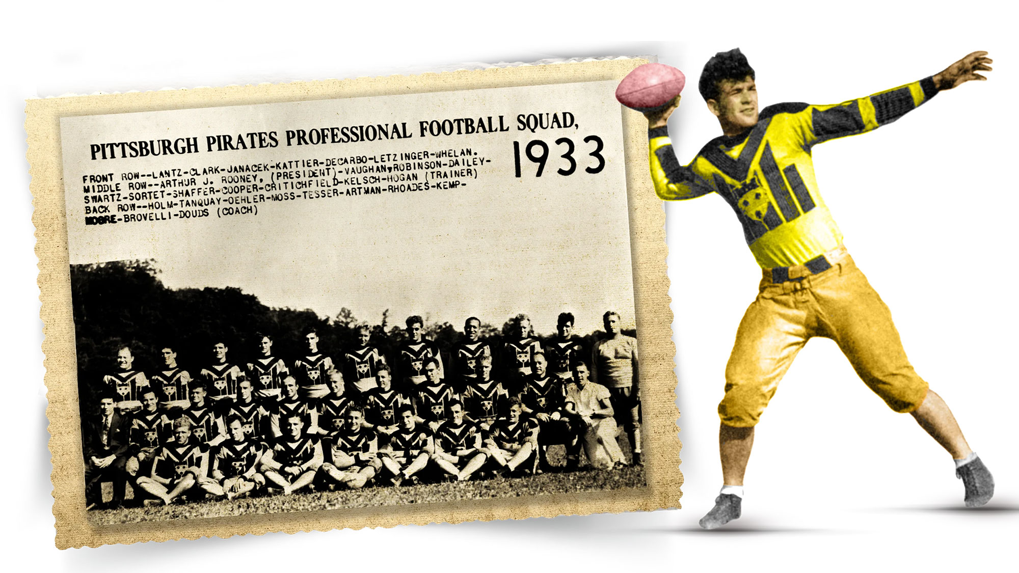 Pittsburgh Steelers Reprise 1933 Throwback Uniforms With New Gold Helmets