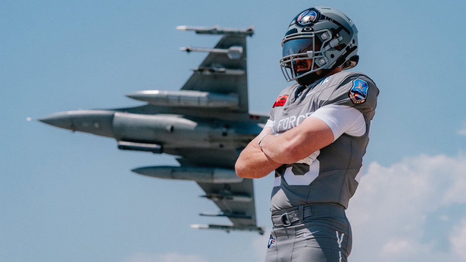 The Air Force Falcons will honour the F-16 Fighting Falcon with their ...