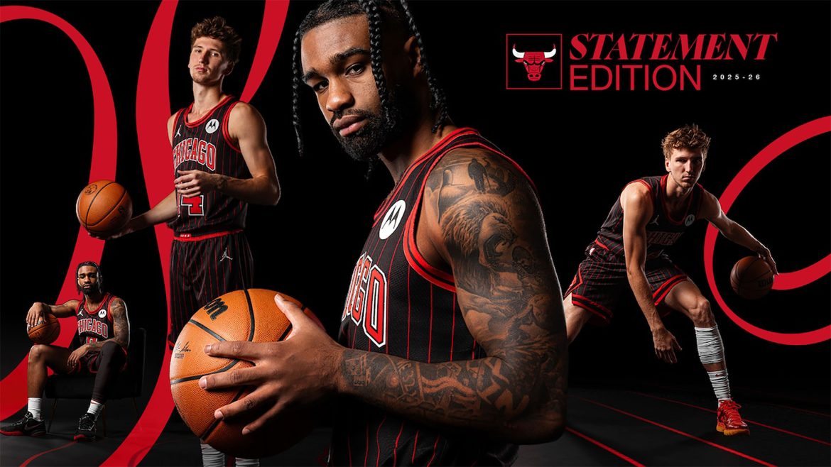 The Chicago Bulls unveiled new 2025-26 Statement Edition uniforms on ...