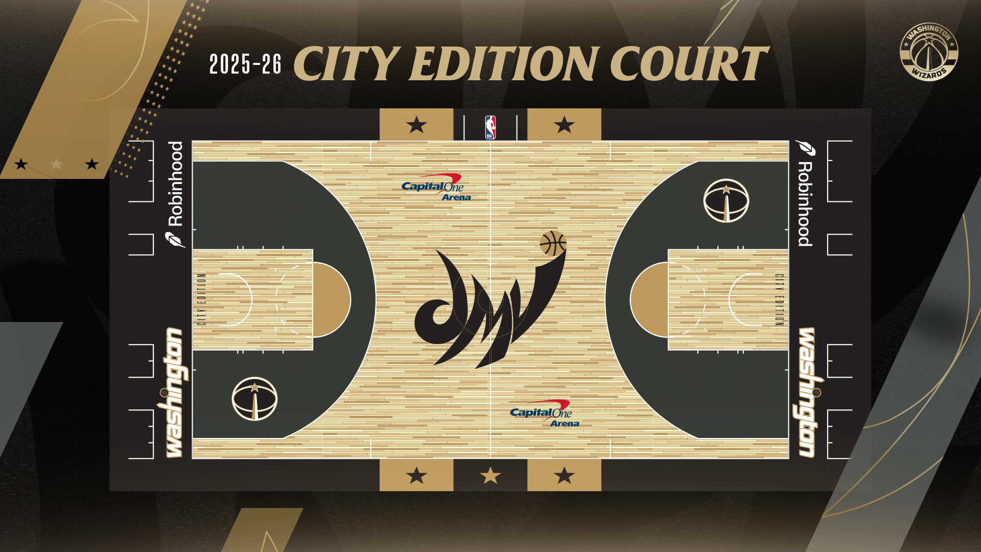 Washington Wizards Unveil New Gold And Black City Edition Uniforms For 2025-26