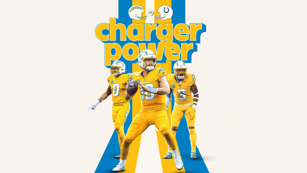 The Los Angeles Chargers will debut their new gold “Charger Power ...