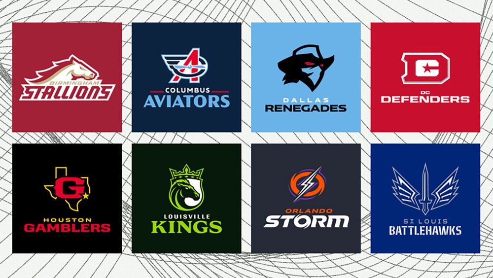 United Football League Reveals Names, Logos For Three Relocated Franchises
