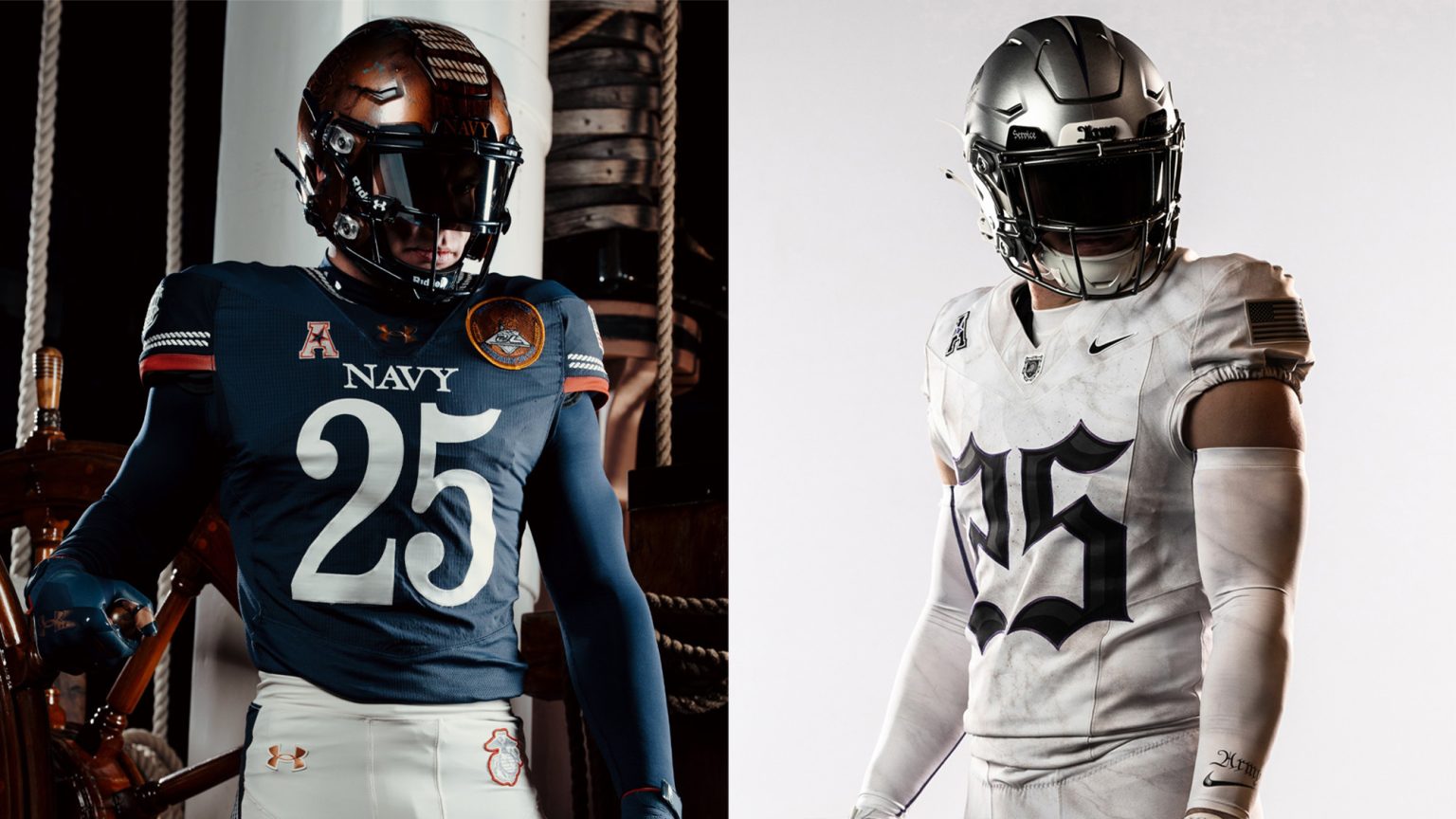 Army Black Knights, Navy Midshipmen Unveil Alternate Uniforms For 2025 Army-Navy Game