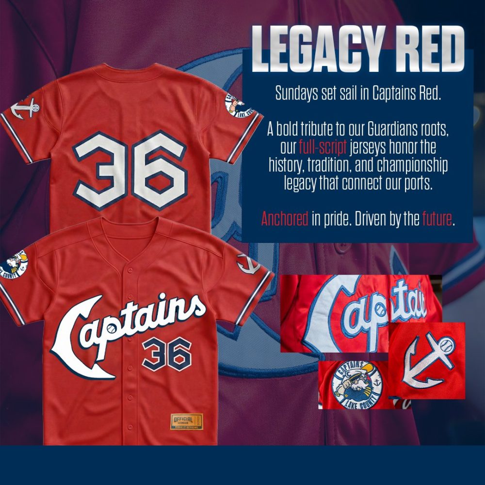 Lake County Captains introduce Guardians red jerseys